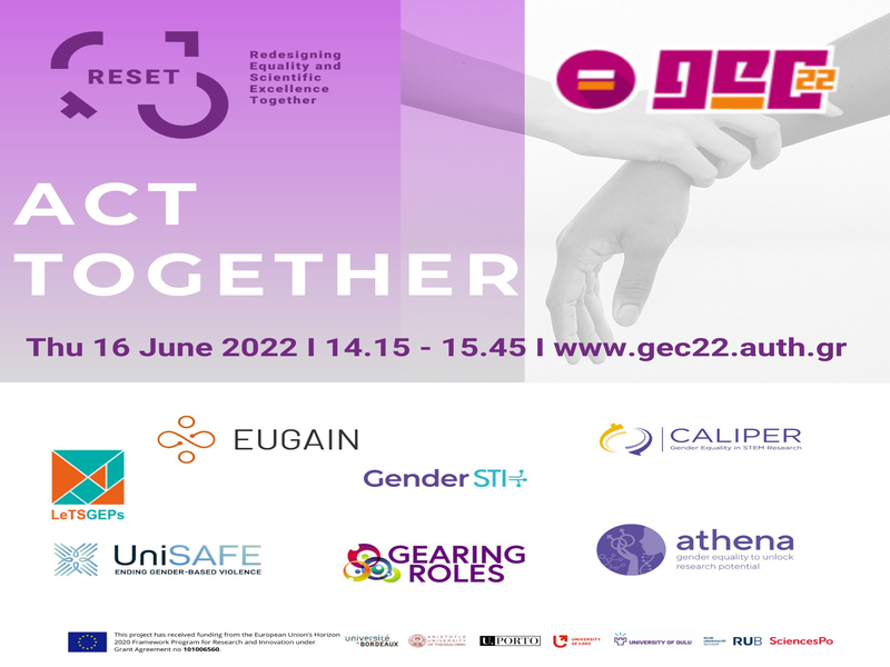 RESET Workshop: "Act Together" - Athena Equality